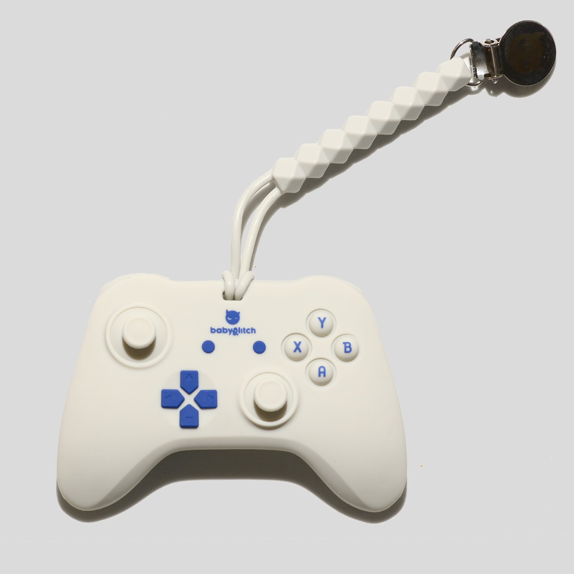 Lil Pro Controller Teether In Artic White Teether – BabyGlitch