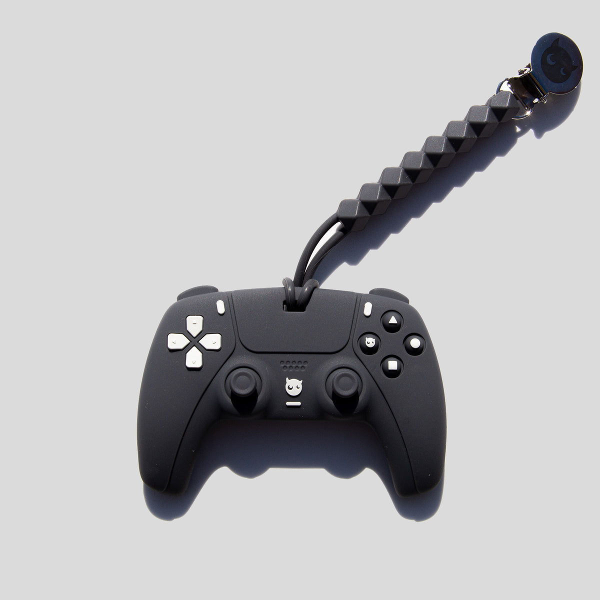 The Tiny Titan In Arctic White PS5 Video Game Teether – BabyGlitch